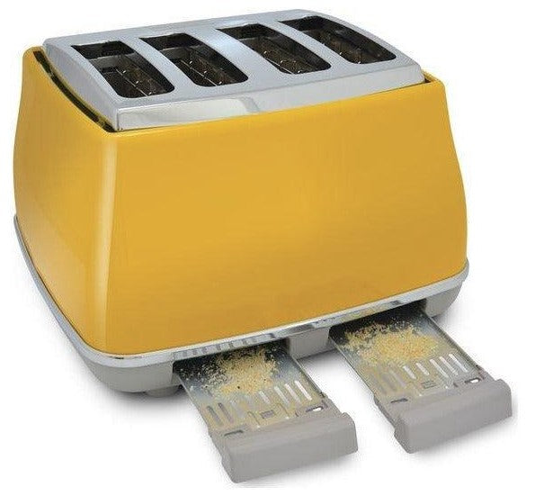 DELONGHI ICONA 4 SLICE TOASTER YELLOW | CTOC4003Y – Dwyers Electrical
