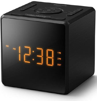 PHILIPS DIGITAL CLOCK RADIO BLACK | TAR450010 – Dwyers Electrical