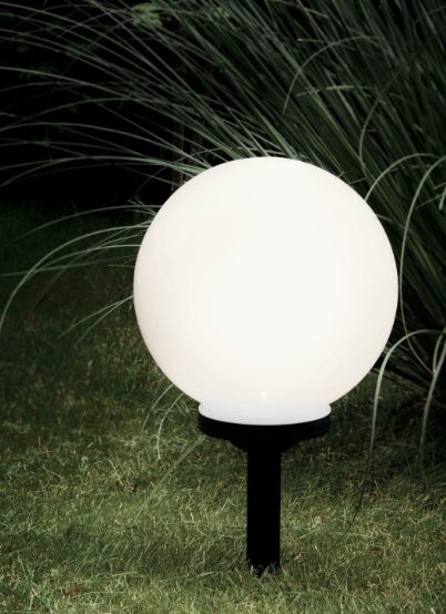 SOLAR-LED BALL Ø250 WHITE W.SPIKE | 22443 – Dwyers Electrical