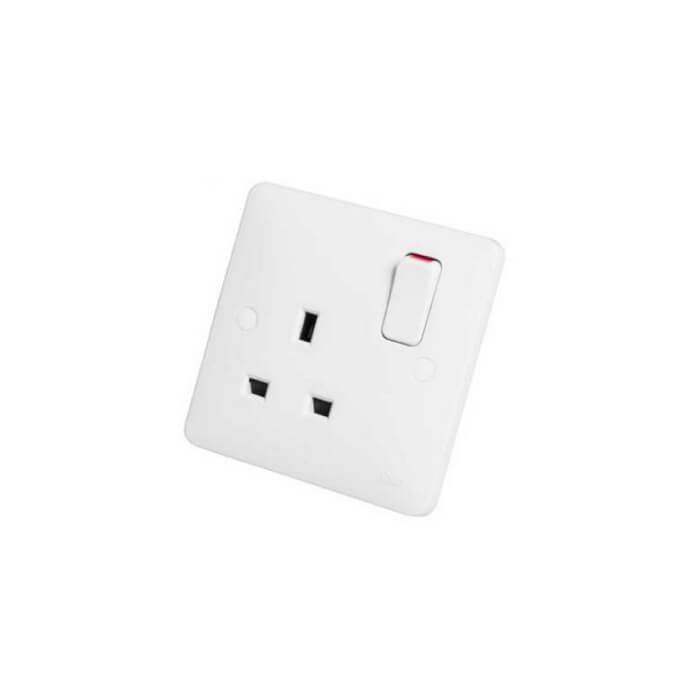 SOLLYSTA SINGLE SW SOCKET WHITE | WMSS81 – Dwyers Electrical